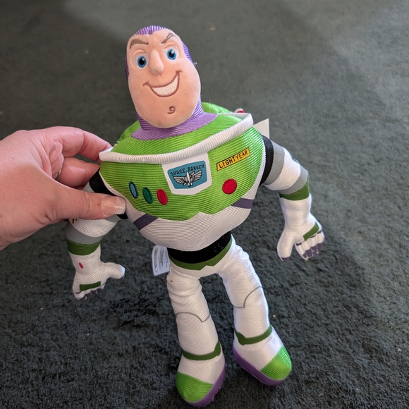 Disney | Toys | Disney Buzz Lightyear Plush Green White And Purple ...